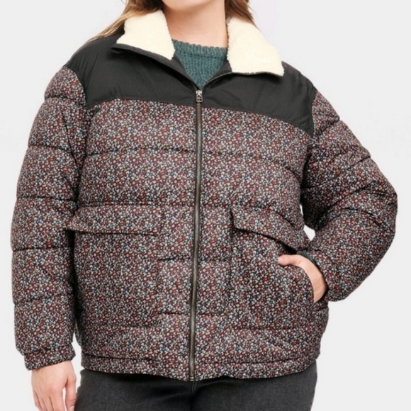 Universal Thread | Jackets & Coats | Nwt Universal Thread Black Floral ...